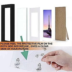 8X10 Picture Frame Set of 4, Picture Frames Collage Wall Decor,5x7 with Mat or 8x10 Without Mat, Picture Frames 8 by 10 for Table Top Display Pictures Wall Gallery Picture Frames Easter Decorations