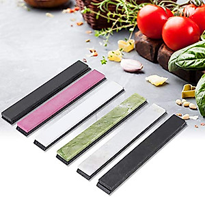 6PCS Sharpening Stone, 800‑10000 Grit Sharpening Stones Set, Fine Sharpening, Eliminate Burrs, Can Sharpen Any Blade, Easy to Use, for Polishing Compound, Flattening Stone Kitchen Tools