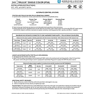Trulux IP54 High-Output LED Tape Light Reel, Ultra Warm White 2700K, Reel - 16.4ft, HTL-UWW