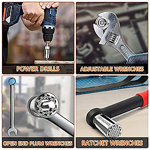 Gifts for Men Dad Stocking Stuffers Universal Socket Tools Sets, Christmas Gifts BEST DAD EVER 13/16-11/32in Multitools Birthday Gifts for Dad Grandpa Mens