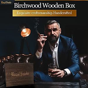 Royal Smoke Cocktail Smoker Kit - 4 Flavors Wood Chips - Bourbon, Whiskey Smoker Infuser Kit, Old Fashioned Drink Smoker Kit, Birthday Bourbon Whiskey Gifts for Men, Dad, Husband (Without Butane)