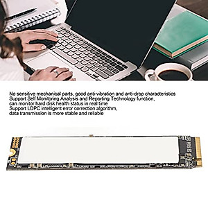 512GB Gaming SSD, Plug and Play Key Interface M.2 M.2 K300 SSD PCB Hardware 3D TLC Flash Type for Laptop Desktop PC 512GB