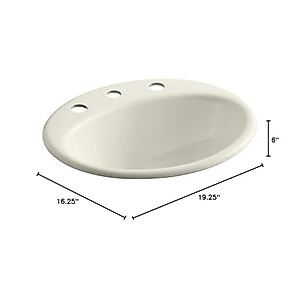 KOHLER Farmington 19X16 S-Rim Lav/8Cc