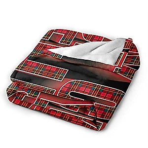 Bay City Music Rollers Band Logo Throw Blanket Soft Cozy Flannel Blankets Decor for Bed Couch Living Room Travel Outdoor 50"X40"