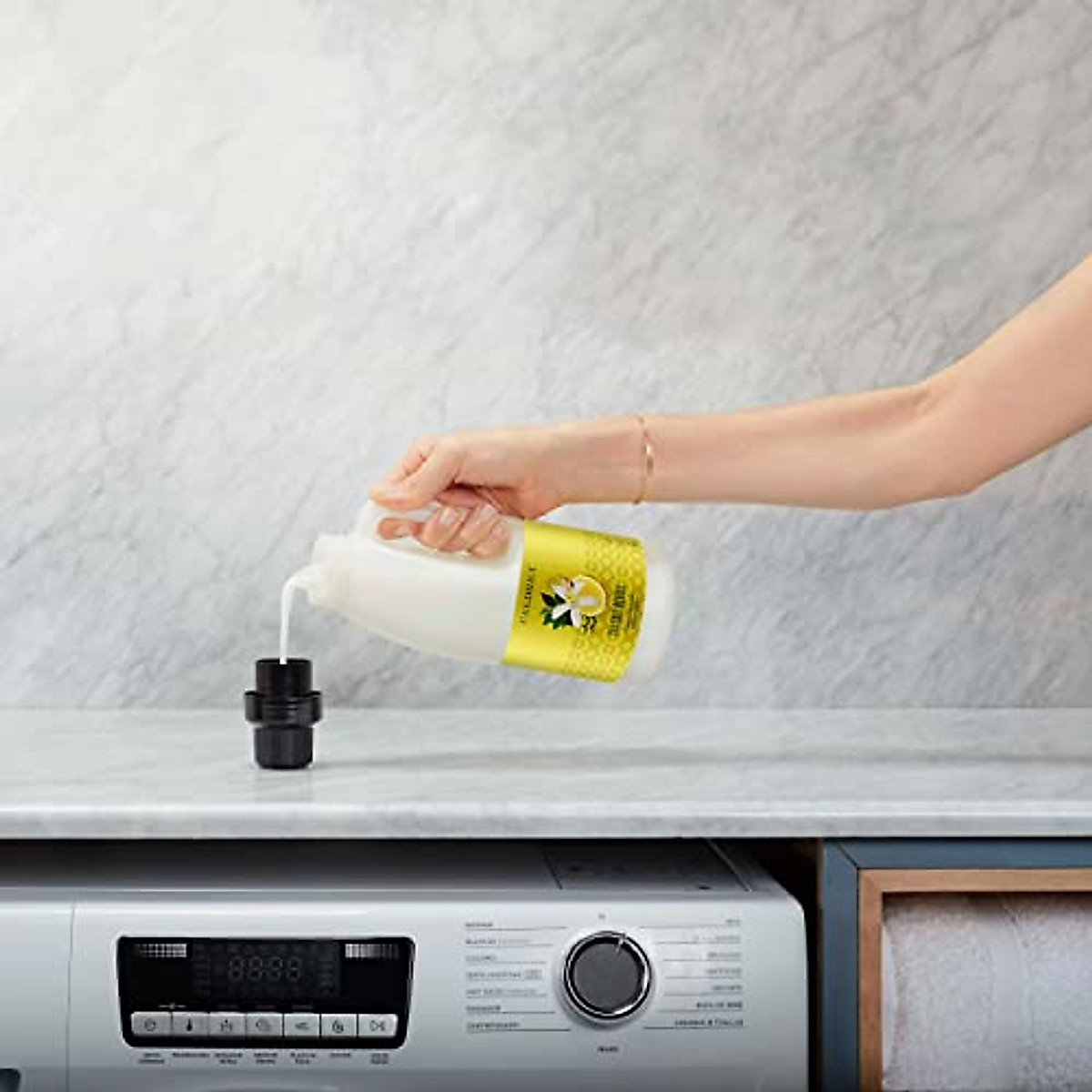 Caldrea Liquid Fabric Softener, Plant Derived, Helps remove static and wrinkles, Sea Salt Neroli Scent, 32 oz