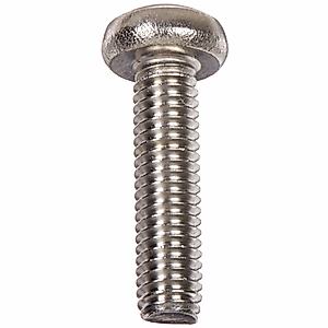 Small Parts 18-8 Stainless Steel Pan Head Machine Screw, Meets ISO 7045, T20 Star Drive, M4-0.7 Thread Size, 25 mm Length, Fully Threaded, Import (Pack of 50)