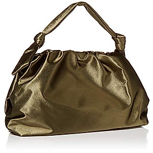 The Drop Women's @lucyswhims Satin Knotted Handle Bag, Capers, One Size