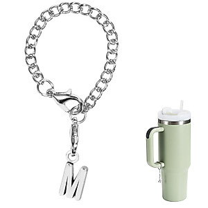 LUAATT Letter Charm Accessories For Stanley Cup,Name Id Letter Handle Charm For Stanley Tumbler(M)