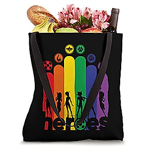 Miraculous Ladybug Rainbow Collection All Heroez Tote Bag