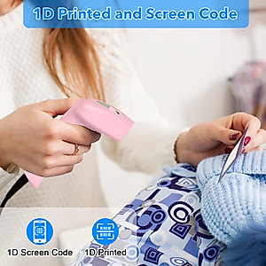 Symcode USB 1D Barcode Scanner, Handheld Wired CCD Laser Barcode Reader Scanner Supports Screen Scan UPC Bar Code Scanner for Warehouse, Library, Supermarket,POS