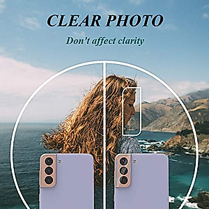 CloudValley 4 Pack for Samsung Galaxy S21 Camera Lens Protector, Clear Tempered Glass Back Camera Lens Cover, Anti-Scratch Camera Protectors[Transparent]