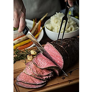 Carving Knife and Fork Set, Carving Set for Chicken Meat Turkey Carving Knife and Fork Set, BBQ Knife Set