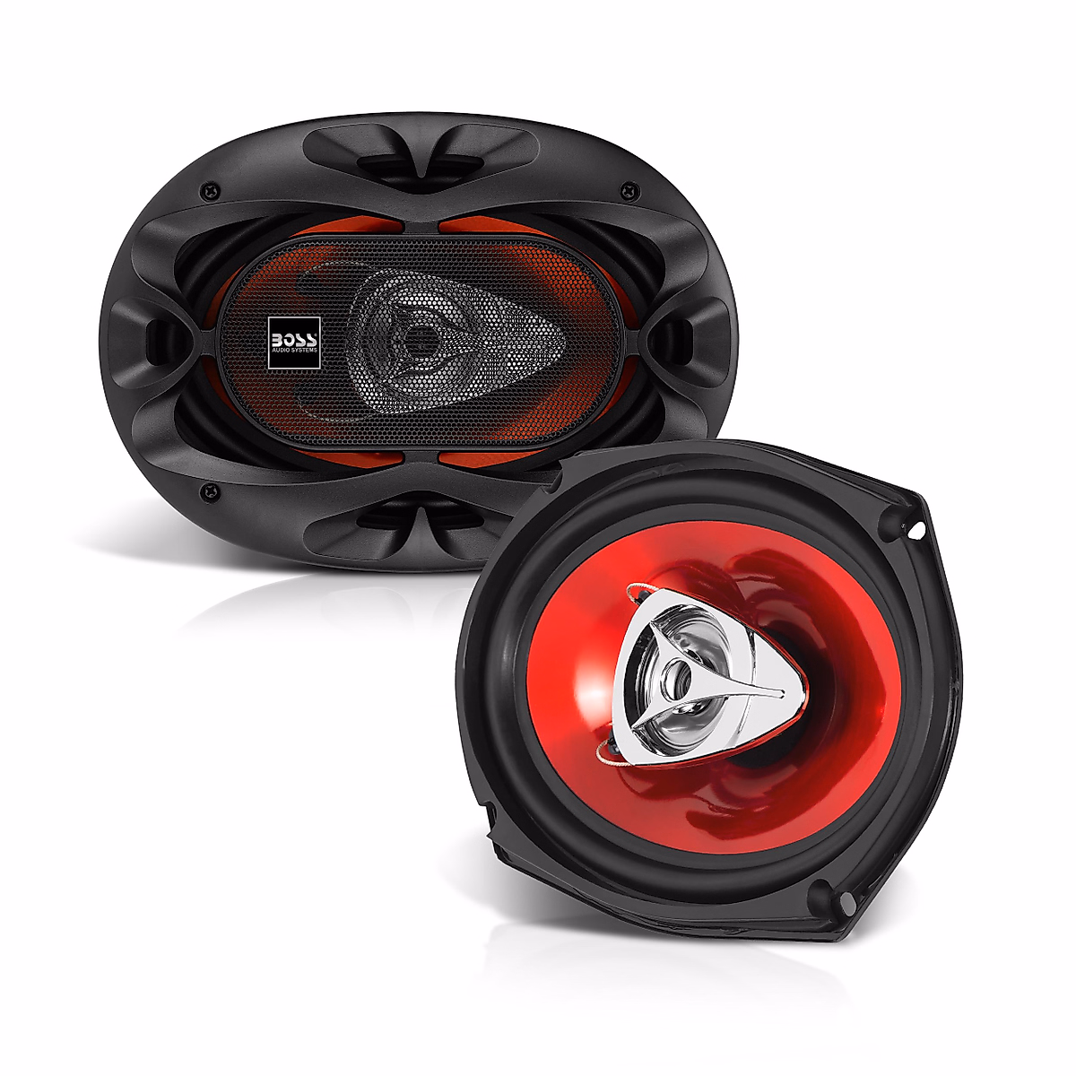 BOSS Audio Systems CH6930 Chaos Series 6 x 9 Inch Car Stereo Door Speakers - 400 Watts Max, 3 Way, Full Range Audio, Tweeters, Coaxial, Sold in Pairs
