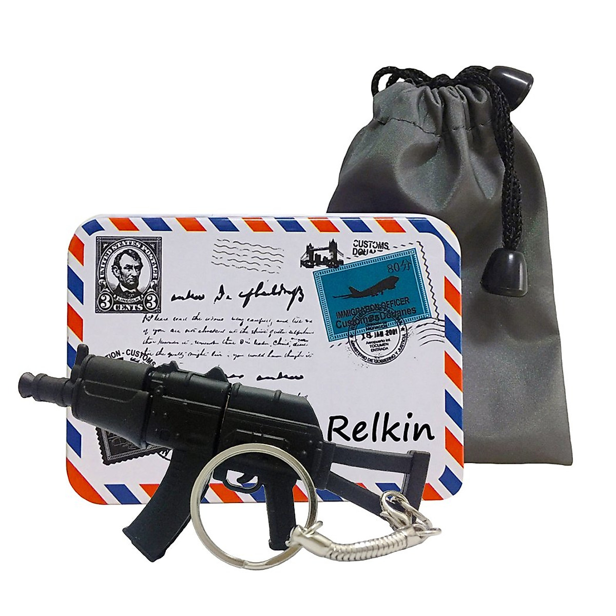 Relkin USB Flash Pen Drive Cartoon Cute Pendrive Data Storage Thumb Memory Stick Stick Funny Gift Gun Shape AK 32GB