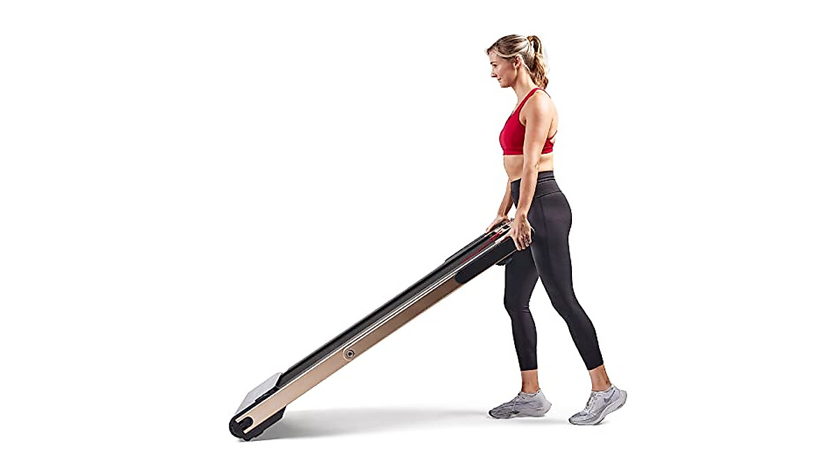 Sunny Health & Fitness Asuna Space-Saving Treadmill | Foldable & Portable