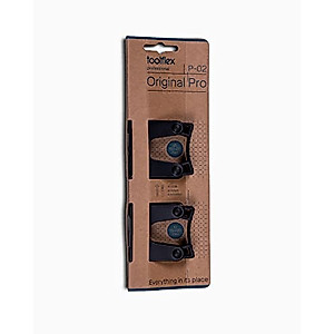 Toolflex Original Pro Small Holder Fits 15-20 mm Diameter Objects (Replaces Item 473-502-1) - Screw Into Wall or Slide Into Original Rail 473-5-0201-1, 473-9-0302-1 or 816-555-40-1 - (2-Pack)