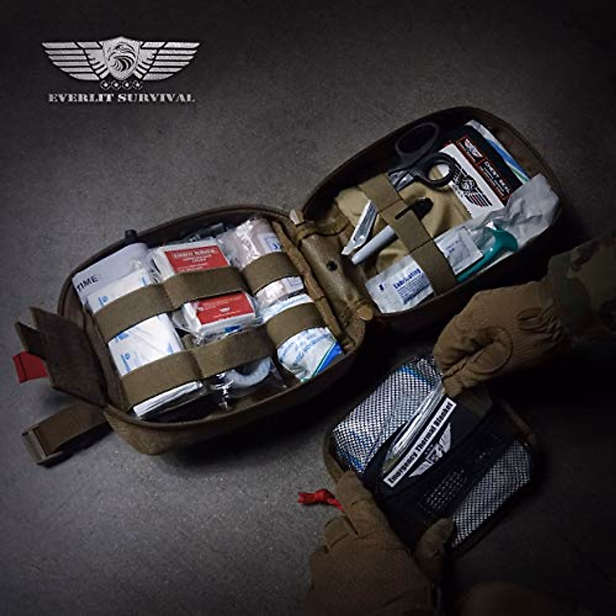 EVERLIT Survival 36 Inch Splint - Lightweight Reusable Combat Splint, Waterproof First Aid Medical Tactical Field Splint For Bone Fracture Treatment (36" Folded)