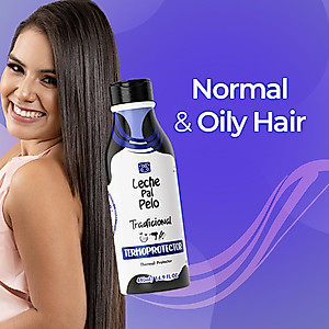 Leche Pal Pelo Hair Thermal Protectant Leave-in-Treatment with Natural Soy, Wheat and Aloe Vera, 14.9 oz.