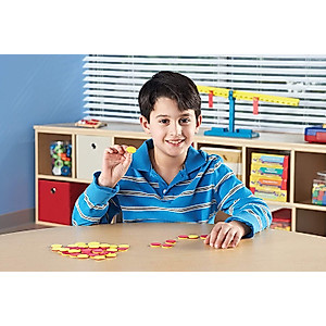 hand2mind Plastic Two-Color Counters, Red and Yellow Counters, Counting Manipulatvies, Math Counters for Kids, Counting Chips, Math Manipulatives, Bingo Chips, Counters for Kids Math (Set of 1000)