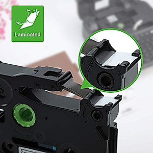 Compatible Label Tape Replacement for Brother Ptouch TZe-231 Label Tapes Bundle with Replacement TZe Label Tape Multicolor, 0.47" x 26.2', Black on White/Orange/Red/Blue/Yellow/Green (Total 10-Pack)