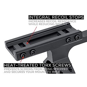 Monstrum G3 3-18x50 FFP Rifle Scope | Monstrum Extended Length Offset Scope Mount | 0 MOA | Bundle