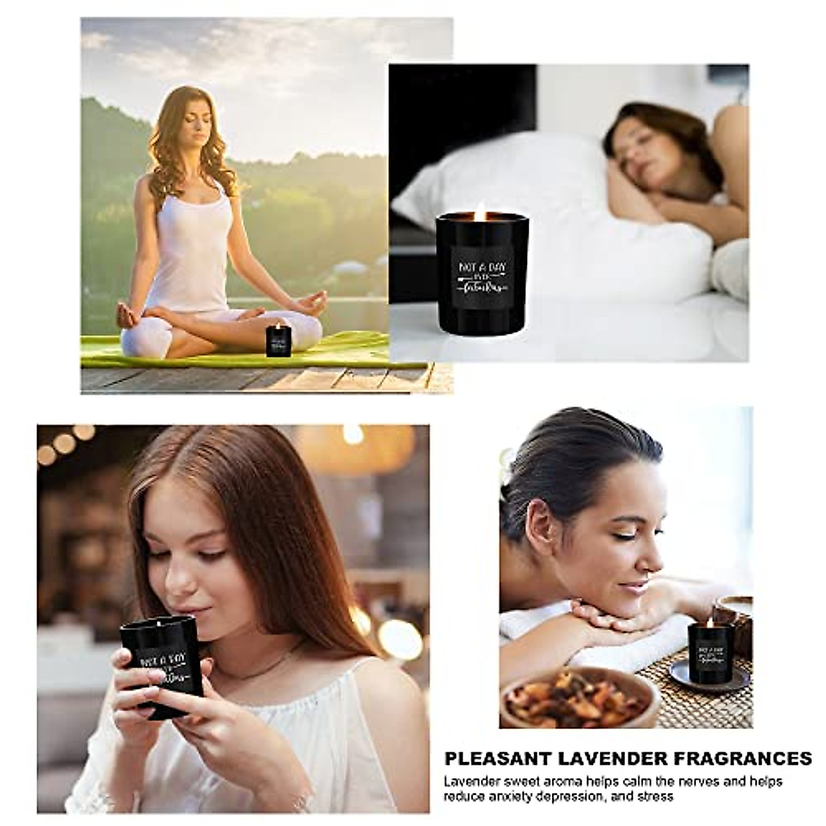 NOWWISH Womens Gifts for Christmas - Not a Day Over Fabulous Candles - Funny Birthday Gifts for Her Wife, Mom, Daughter, Sister, Aunt, Friends, Lavender Scented 100% Soy