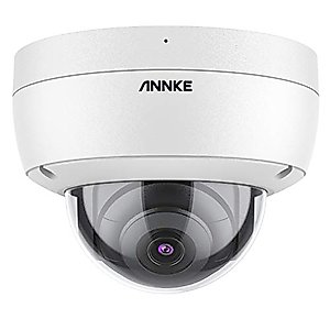 ANNKE C500 5MP PoE Security IP Dome Camera, Super HD H.265+ Night Vision, Remote Access Built-in Mic, Support 256 GB TF Card, IP67 Outdoor Weatherproof & IK10 Vandal-Proof