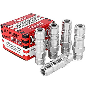 Milton 1819 3/8"" Male Plug G-Style", box of 5