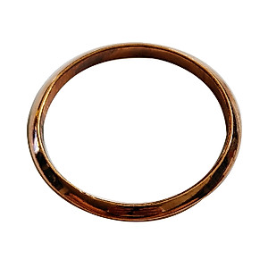American Ayurveda 100% Pure Copper Jointless Bangle Bracelet 2.25 Inch Inner Diameter for Men/WomenSikh Sardar Punjabi Kada