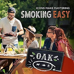 Pellet Hopper Magnet Labels - Flavor Tags for Smoker Wood Pellets - Magnets for Smoking and Grilling - Essential BBQ Smoker Accessories - Set of 9 Magnetic Pellets Markers for Pellet Grills