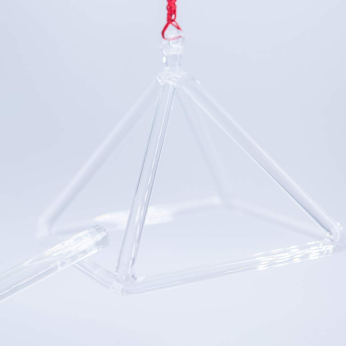 SoundChakra Slim Premium Crystal Glass Striker Mallet with Rubber for Crystal Singing Bowls, Crystal Harps, and Crystal Pyramids