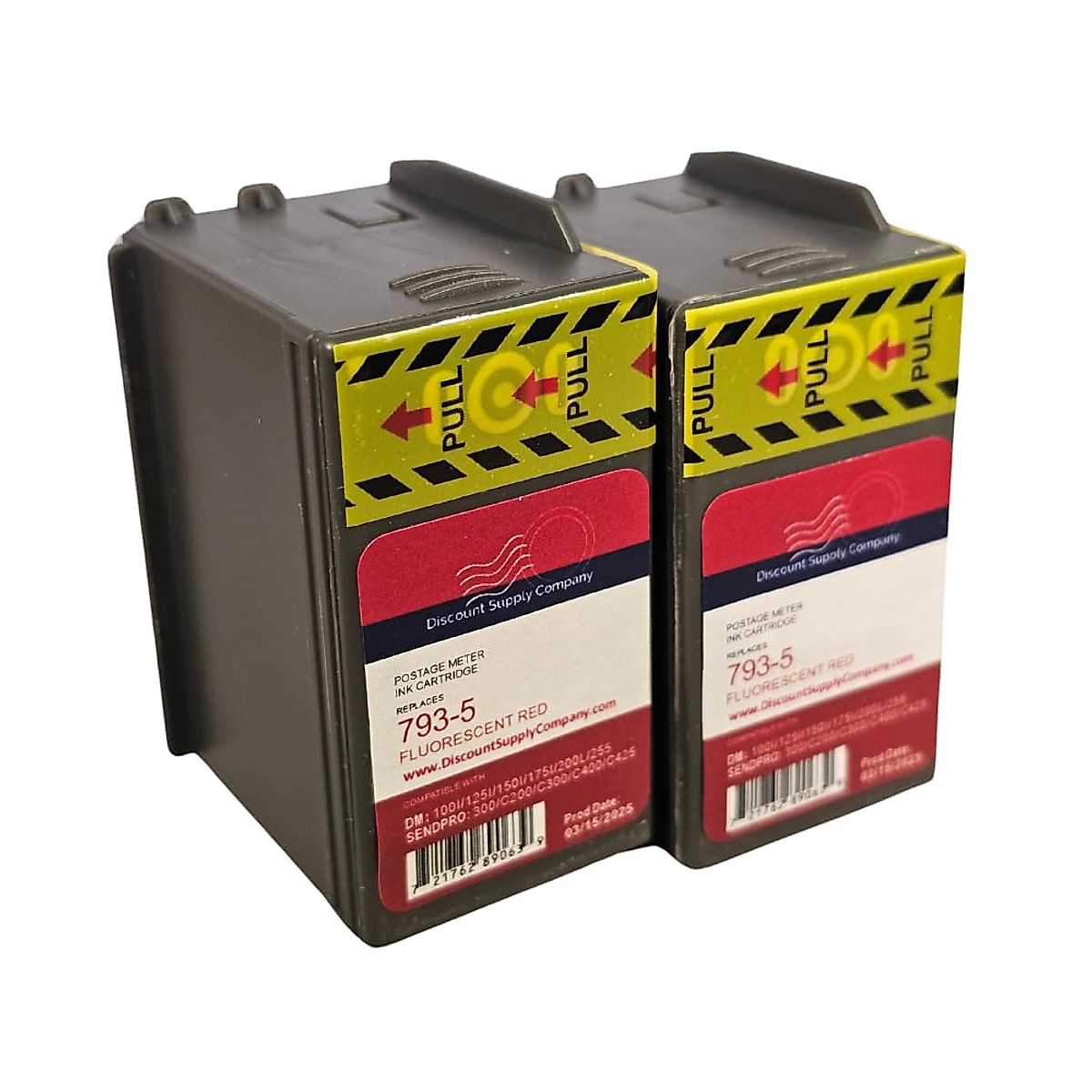 2-Pack Compatibe 793-5 Red Ink Cartridge for P700, DM100i, DM125i, DM150i, DM175i, DM200L, DM225 Postage Meters