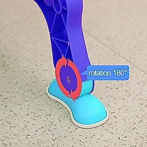 Potty Training Toilet Seat with Step Stool Ladder for Boys and Girls Baby Toddler Kid Children Toilet Training Seat Chair with Handles Padded Seat Non-Slip Wide Step(Blue Violet Upgrade)