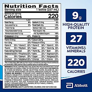 Ensure Original Nutrition Shake, Small Meal Replacement Shake, Complete, Balanced Nutrition with Nutrients to Support Immune System Health, Strawberry, 8 Fl Oz (Pack of 16)