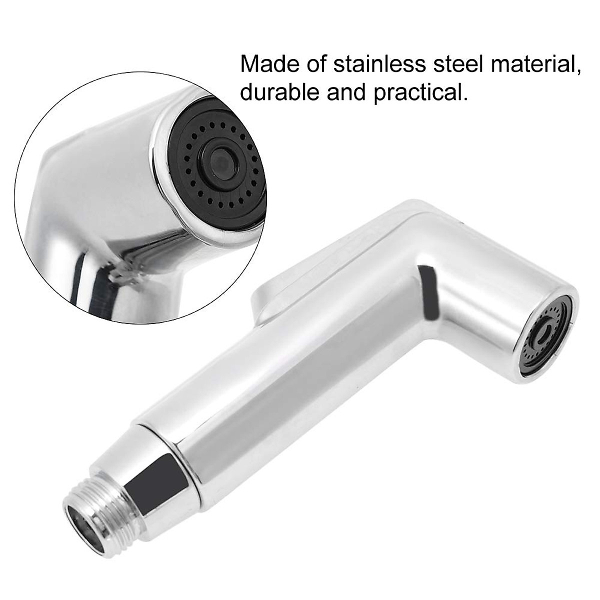 Bidet Toilet Spray, Stainless Steel Bidet Toilet Sprayer Head Handheld Bidet Sprayer Cloth Bathroom Diaper Sprayer Bidet Shower Sprayer Toilet Attachment for Kitchen and Toilet Cleaning(1#)