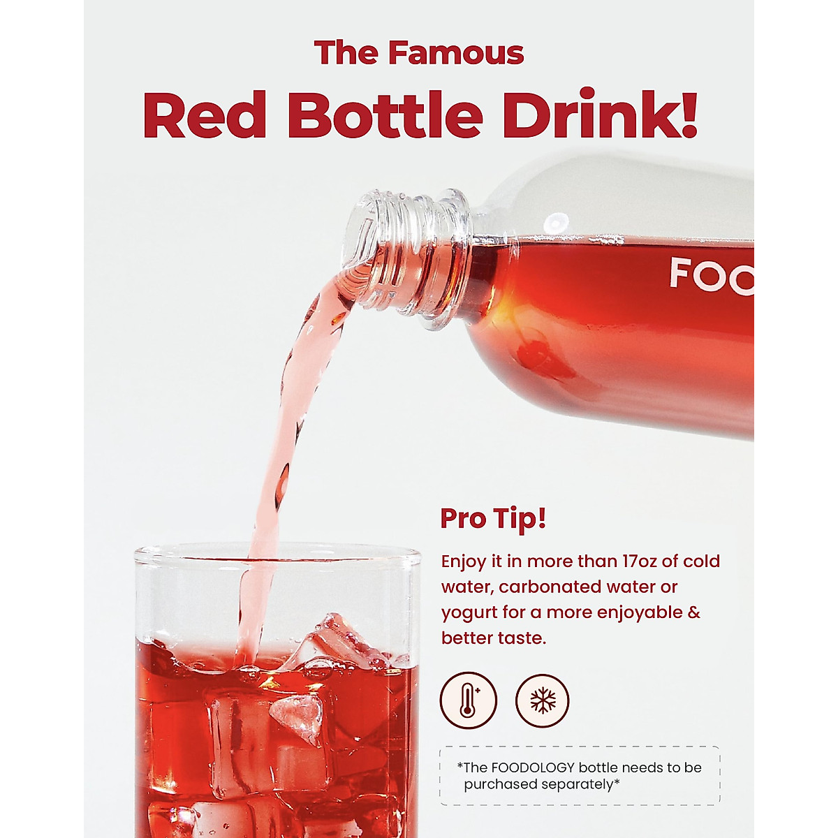 FOODOLOGY Coleology Drink Mix (Pack of 1, 15 Days) - Health Management Water Drink Mix, Pomegranate Flavor. Natural Ingredients.