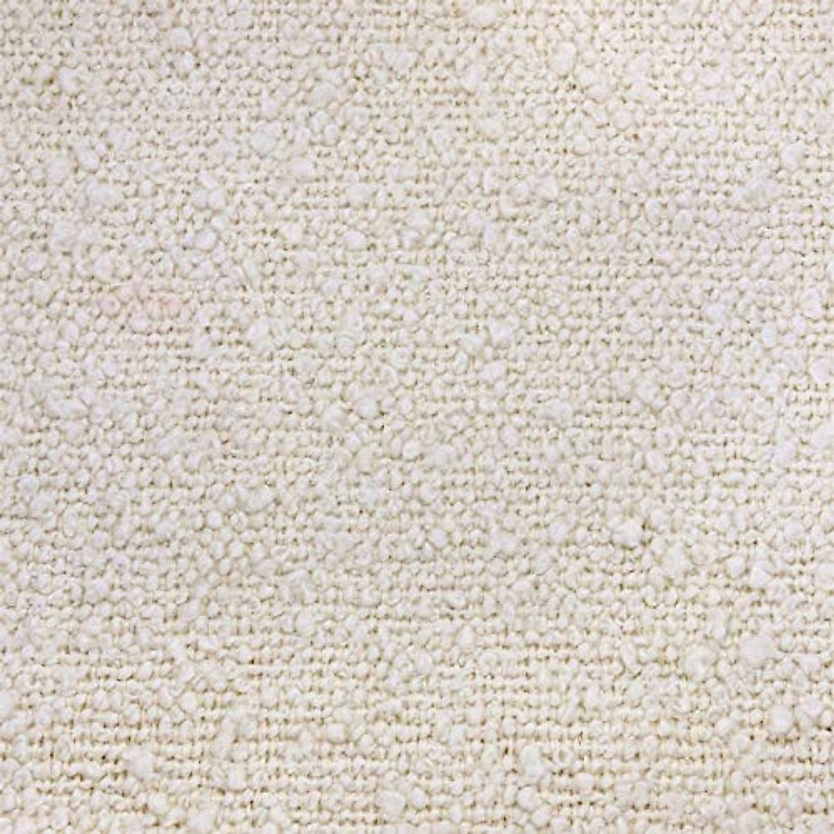 Home Square Fabric Upholstered Swivel Glider in Ivory Boucle (Set of 2)