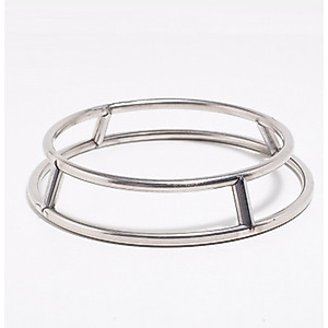 Wok Ring/Stainless Steel Wok Rack Insulated Pot Mats Cookware Ring/Wok accessories (Dimensions; height 5.5 cm/2.16 inches; bottom diameter 26 cm/10.2 inches; diameter28 cm/11 inches)