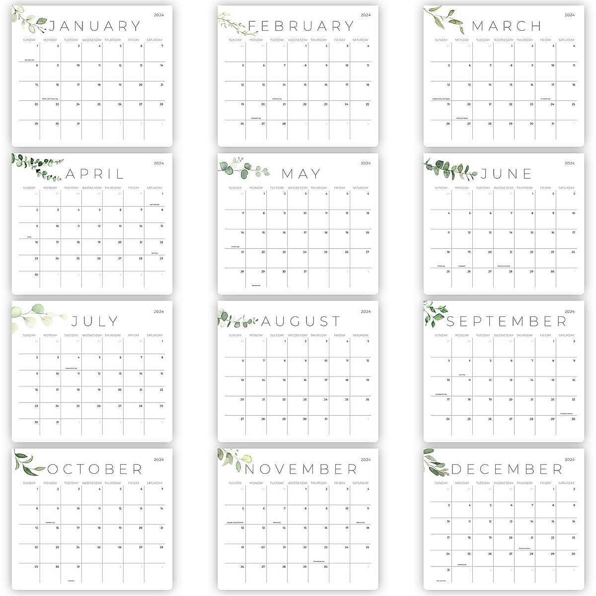 Beautiful 2024 Magnetic Calendar For Refrigerator - Incl. 2023 and Runs Until December 2024 - The Perfect Monthly Fridge Calendar for Easy Organizing