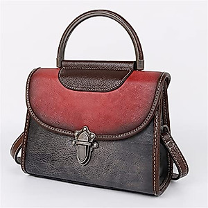 TFIIEXFL Ladies Handbag Crossbody Handbag Women Retro Messenger Shoulder Tote Bag (Color : E, Size : 21 cm (L)*8.5 cm(D)*16 cm (T))