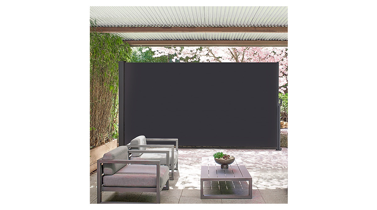 145" x 72" Retractable Side Awning - Privacy & UV Protection