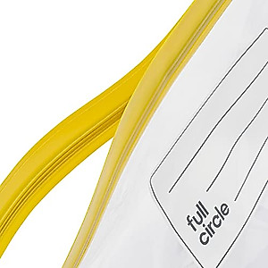 Full Circle Ziptuck Reusable Produce Bags - Set of 3 BPA-Free Food Storage Bags Includes Fruit Bag, Stalks Bag and Large Veggie Bag - Leakproof Ziplock Seal Food Saver Bags