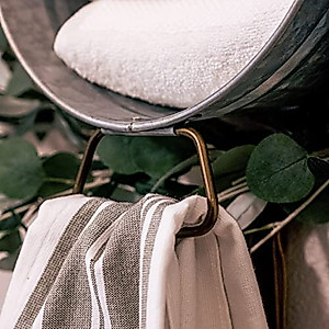 Galvanized Wash Tub with Shelves, Wall Hanging Shelf, Rustic Bathroom Shelf, Bathroom Wall Decor, Farmhouse Shelf, Mudroom or Laundry Shelf, Bathroom Organizer