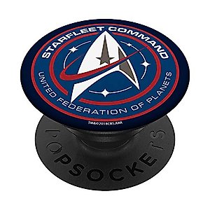 Star Trek Starfleet Badge PopSockets Stand for Smartphones and Tablets PopSockets PopGrip: Swappable Grip for Phones & Tablets