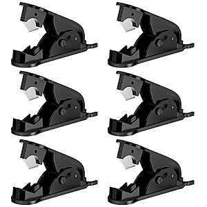 ONLYFU 6Pcs PTFE Tube Cutter, PE Hose Pipe Cutter Plastic Tubing Cutting Tool for Nylon PU PVC Tube Cut Up to 3/4 Inch OD Tube (Black)