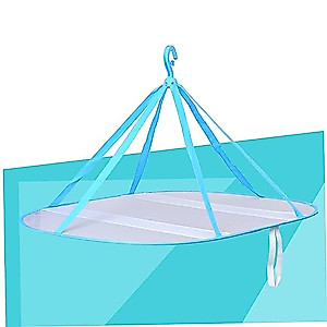 Alipis Stainless Steel Drying Rack Indoor Clothes Drying Rack Mesh Clothes Hanging Dryer Underwears Drying Rack Closet Drawers Collapsible Hangers Folding c-fold Towels Hanging Dryer Rack