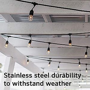 National Hardware N260-152 Q Hangers Ceiling Hanging String Lights More Sturdy Than Cup Hooks, Stainless Steel