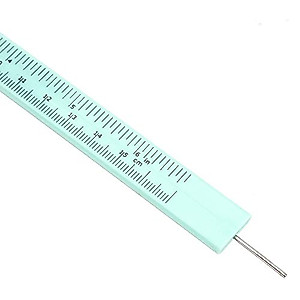 Mini Plastic Caliper High Accuracy Double Rule Scale Measuring Tool Rectangular Vernier Caliper Fast Read Sliding Gauge Ruler Pocket Ruler for Jewelry Measurement, School, Exhibition Gifts, etc.