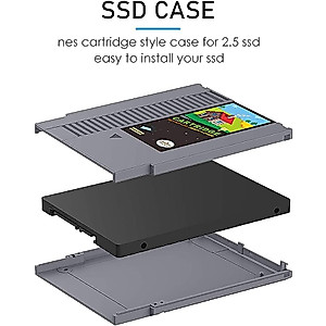 GeeekPi RETROFLAG NESPi 4 Case, with Safe Shutdown Safe Reset & SSD Case, Cooling Fan and Heatsinks for Raspberry Pi 4 Model B