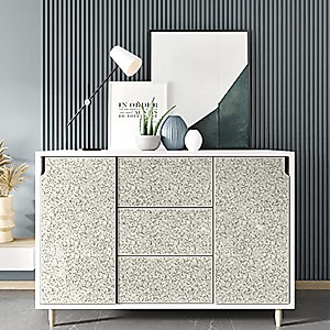 Granite Contact Paper for Countertops Grey Marble Wallpaper Peel and Stick Waterproof Self Adhesive Removable Wallpapers Decorative Vinyl Wall Paper Roll for Kitchen Cabinets Shelf 24'' x 118''